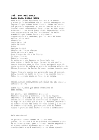 Akose ifa medicina_yoruba | DOC