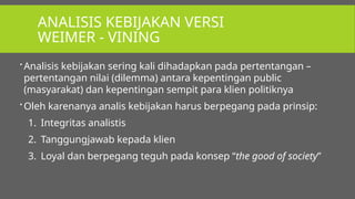 Ppt_ Analisis Kebijakan Publik _Model Model Kebijakan 1.pptx
