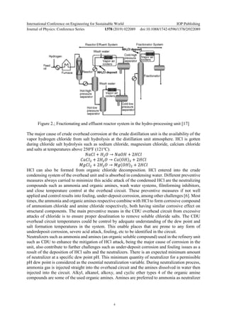 An Overview of Ammonium Chloride (NH4Cl) Corrosion in the Refining Unit | PDF