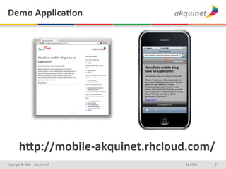 Aerogear Java User Group Presentation | PPT