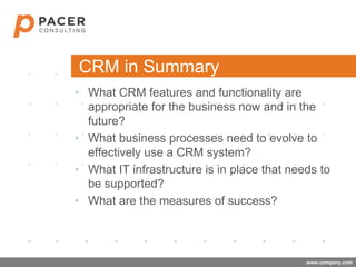 The CRM Eco-System | PPTX