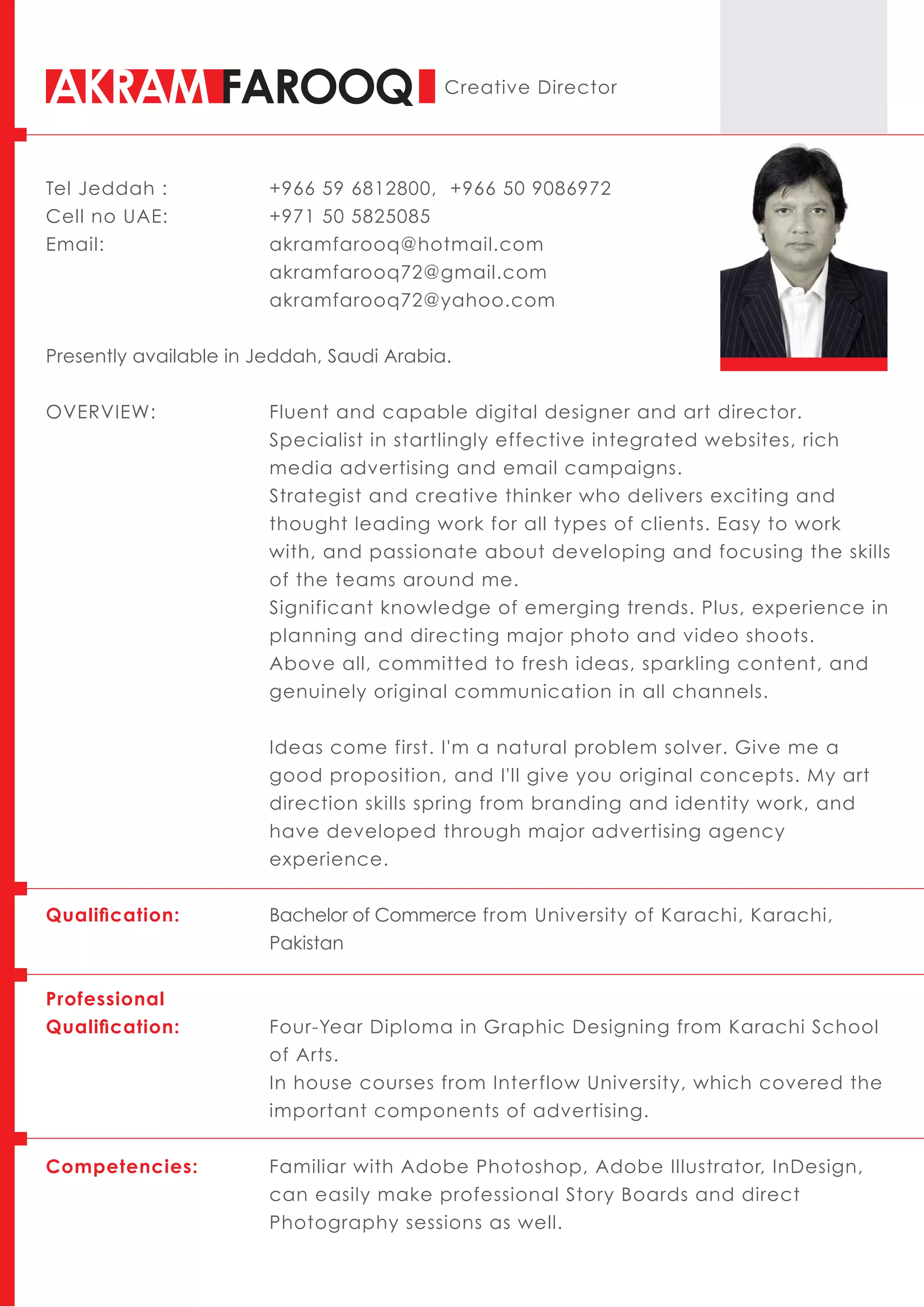 Akram cv with portfolio | PDF