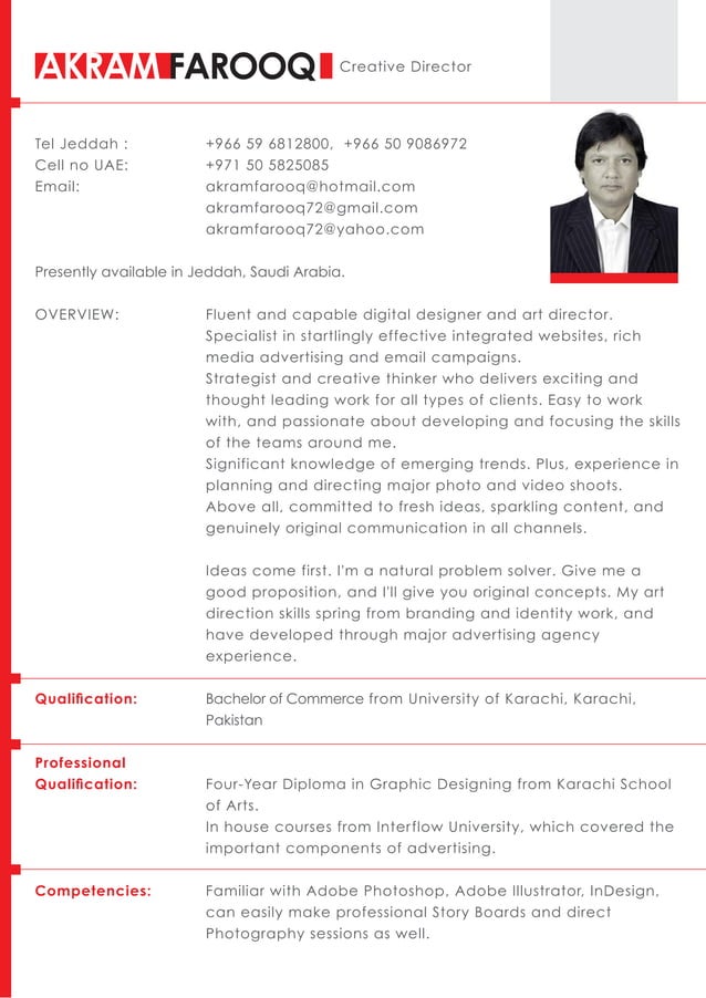 Akram cv with portfolio | PDF