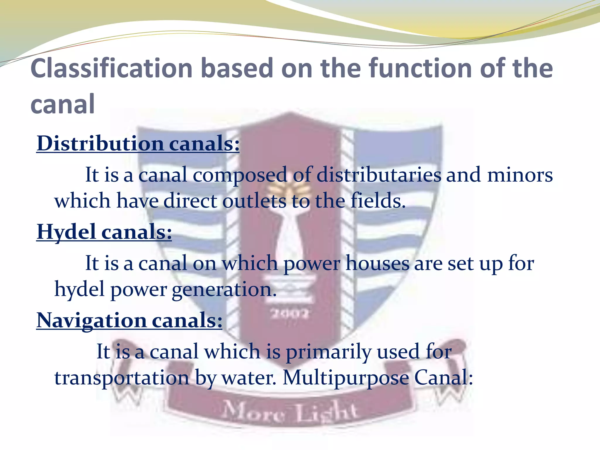 types of canal | PPTX