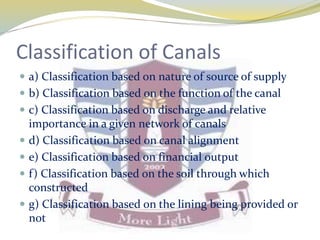 types of canal | PPTX