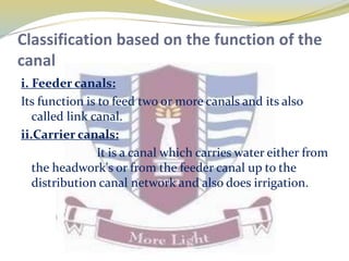 types of canal | PPTX