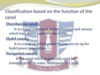 types of canal | PPTX