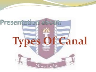 types of canal | PPTX