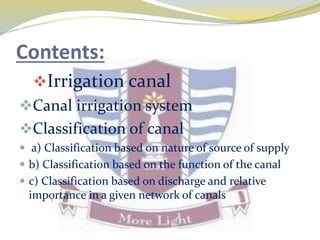 types of canal | PPTX
