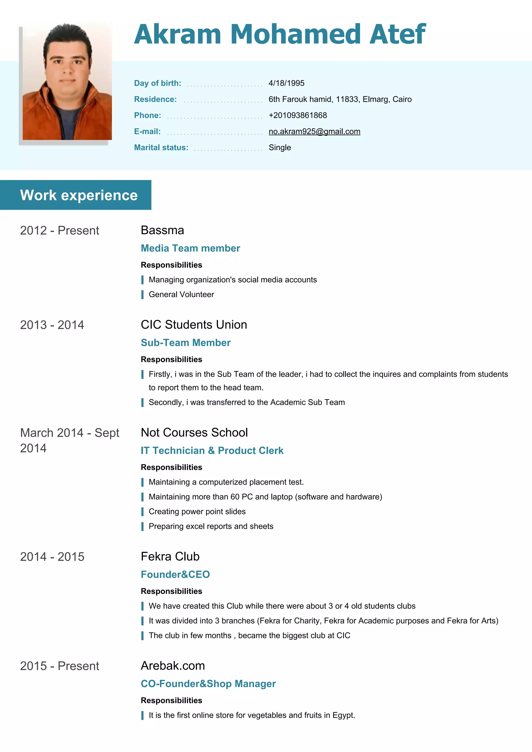 Akram's cv | PDF