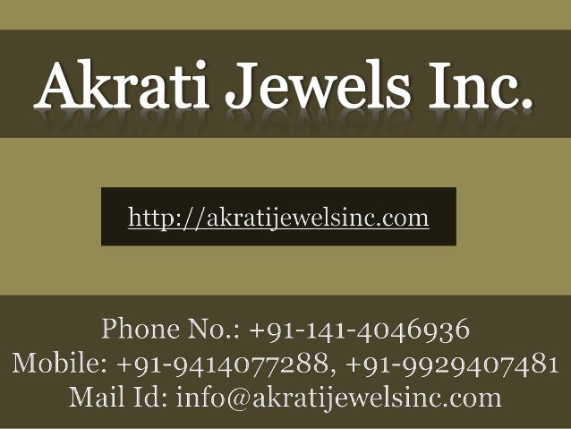 Akrati Jewels Inc - Introduction