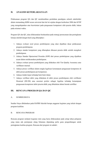 Akreditasi qc dan qa tmo kikin | DOC