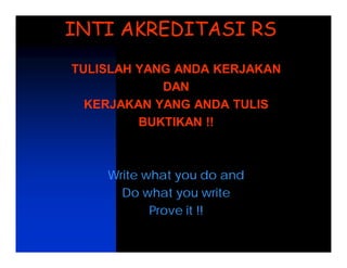 Akreditasi rm disampaikan ahmad rifai | PDF