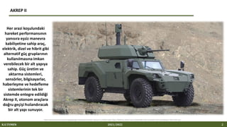 Akrep II Defense Industry Electrical and Hybrid Vehicle | PPT