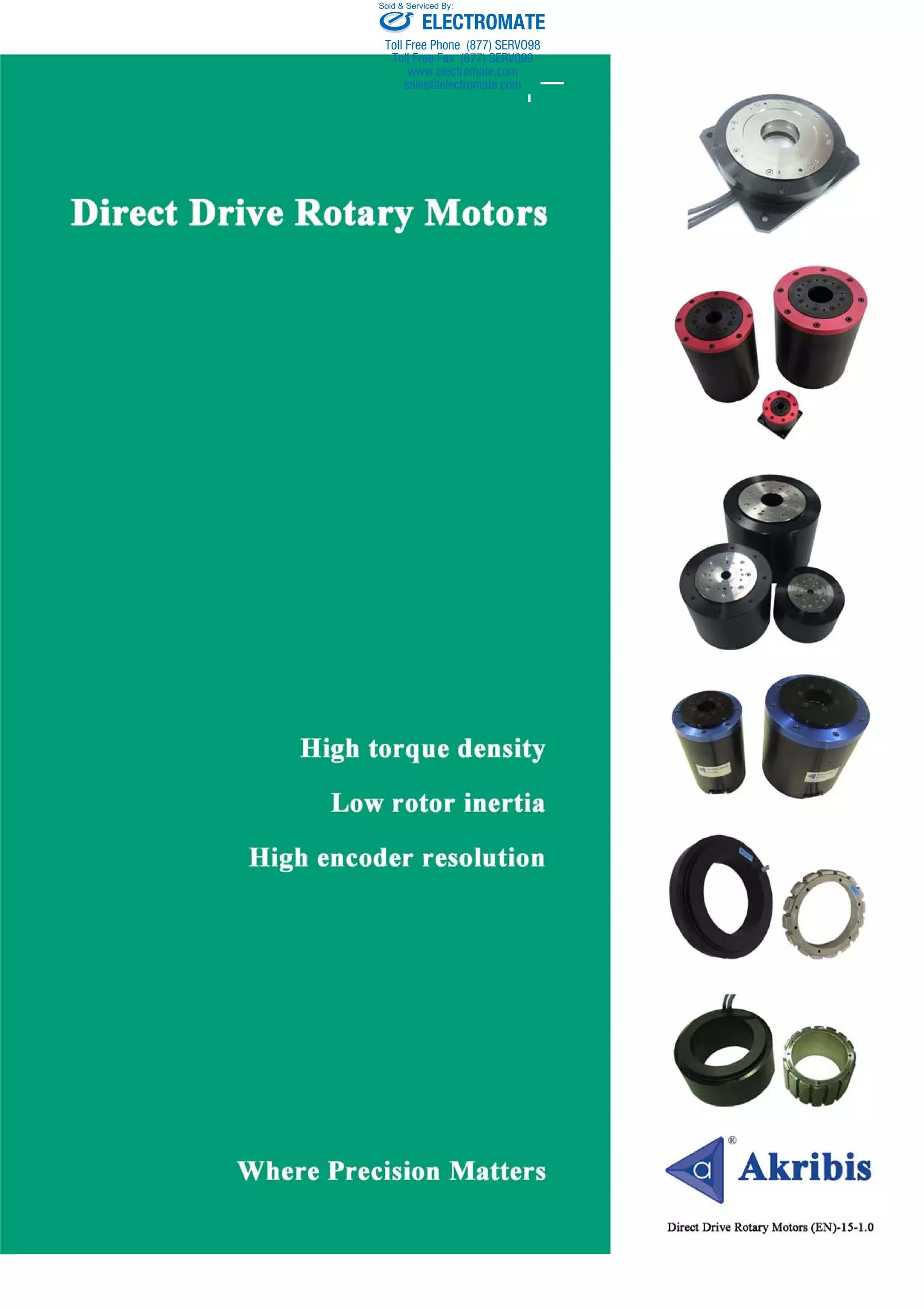 Akribis direct driverotarymotors(en) 15-1.0 brochure | PDF