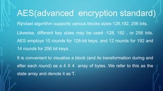 Cryptography and its Application in Security | PPTX