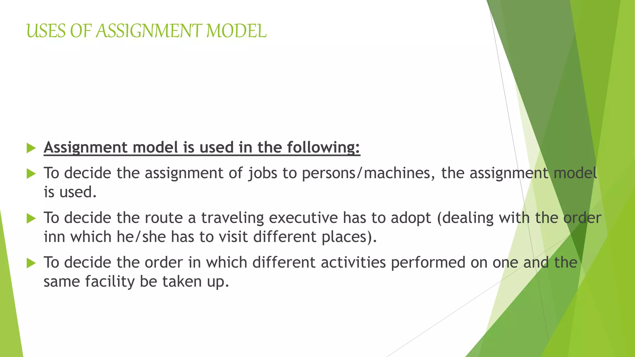 Assignment model | PPTX
