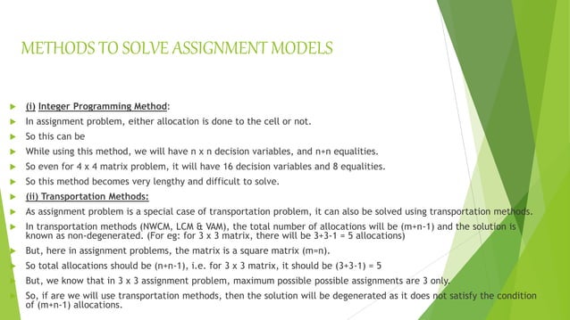 Assignment model | PPTX