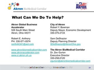 Akron BioMedical Corridor Overview | PPTX