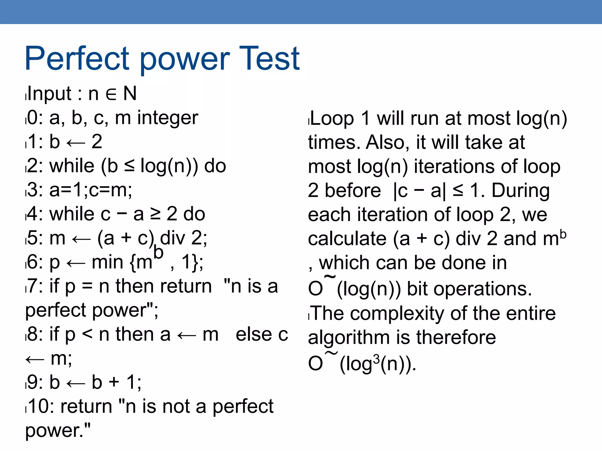 Introduction To The Aks Primality Test Ppt