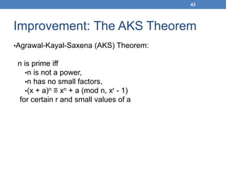 Introduction to the AKS Primality Test | PPTX