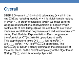 Introduction to the AKS Primality Test | PPTX