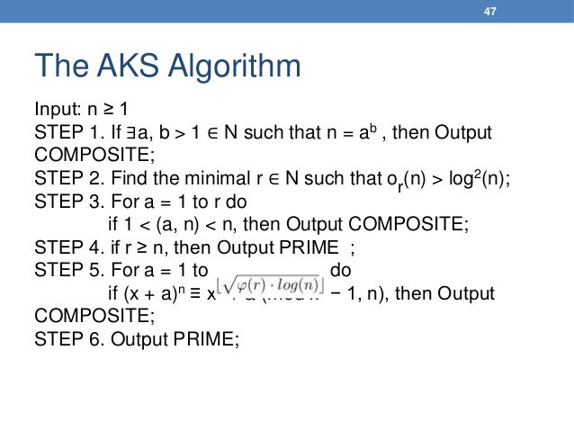 Introduction To The Aks Primality Test 