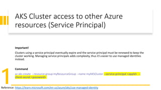 AKS Scurity - Cluster & Kubelet Access to services | PPTX