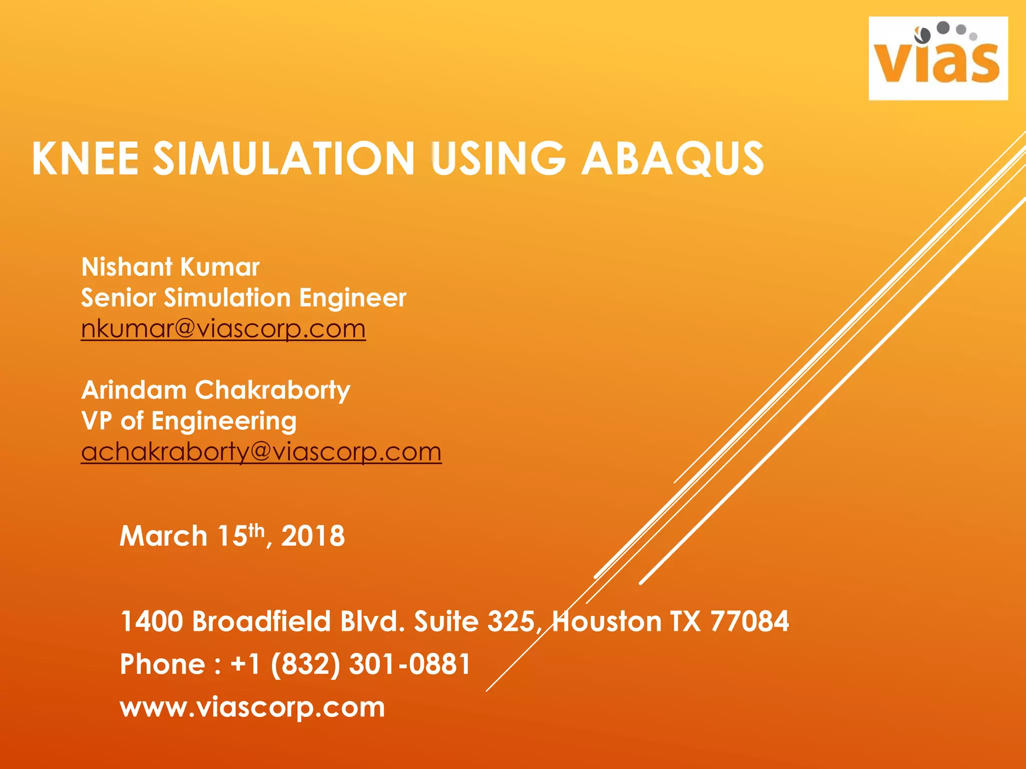 Knee Simulation using ABAQUS | PPT
