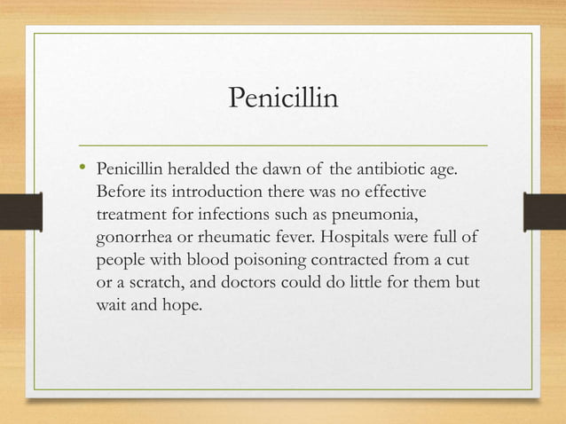 Penicillin Production | PPTX | Infectious Diseases | Diseases and ...