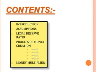 Money Creation through commercial banks | PPTX