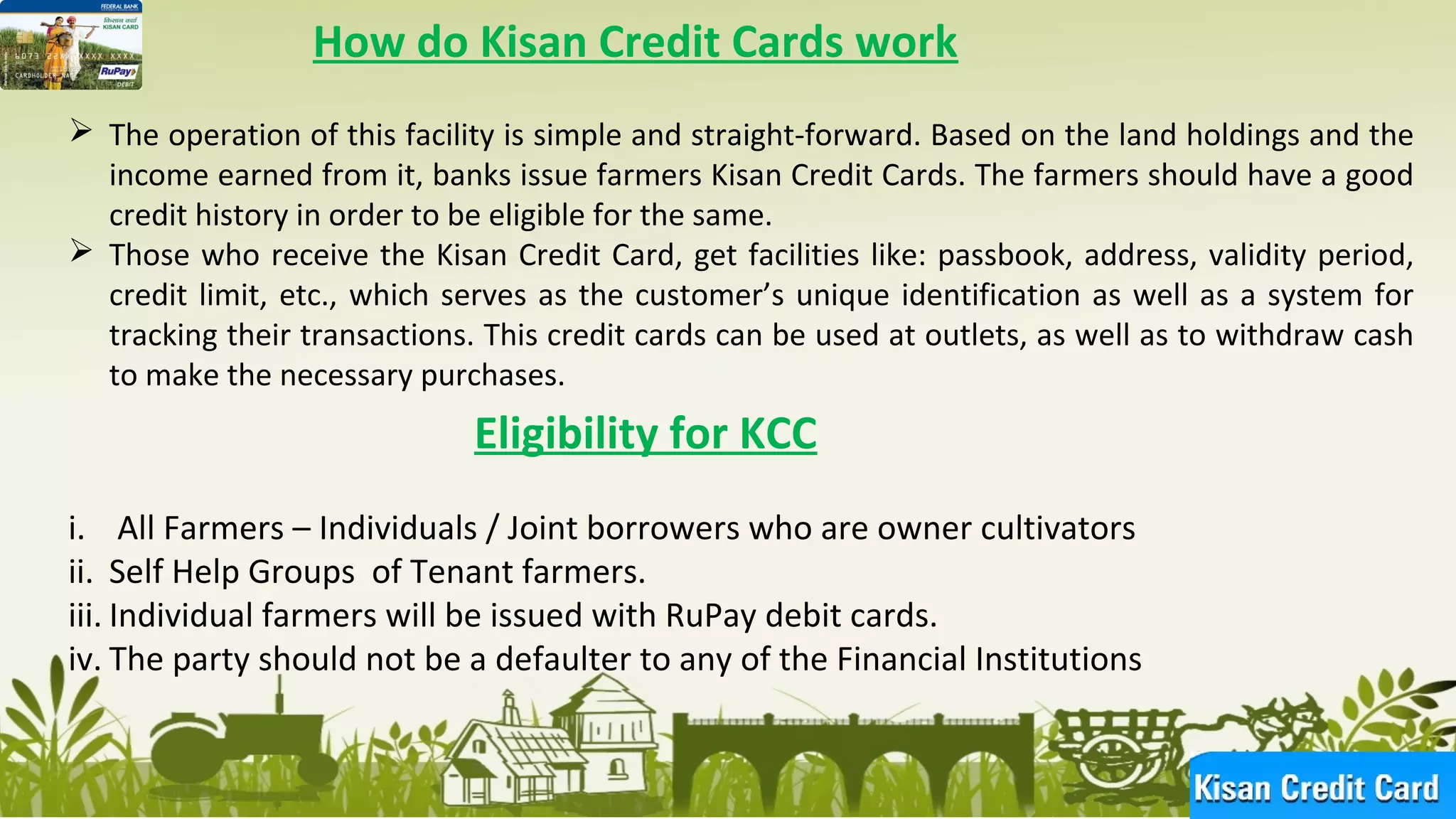 Kisan Credit Card | PPT
