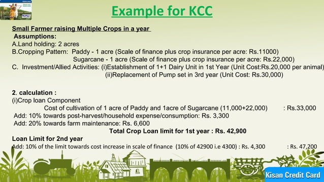 Kisan Credit Card | PPT | Credit Cards | Personal Debt