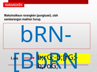 Aksara Sunda untuk pembelajaran SMK atau sederajat | PPTX