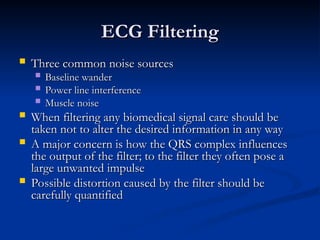 ECG Filtering Techniques And Methodologies | PPT