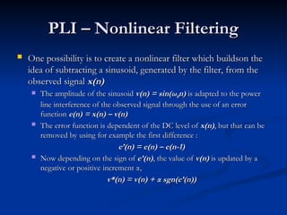 ECG Filtering Techniques And Methodologies | PPT
