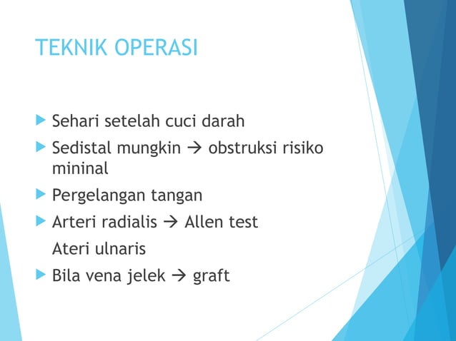 presentasi akses vaskuler pada hemodialisis | PPT