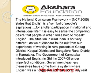 Akshara foundation charity organizations in india | PPTX