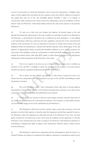 My flat draft agreement | PDF