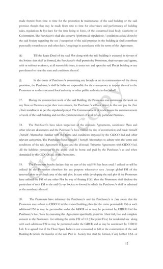 My flat draft agreement | PDF