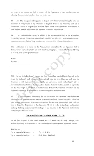 My flat draft agreement | PDF
