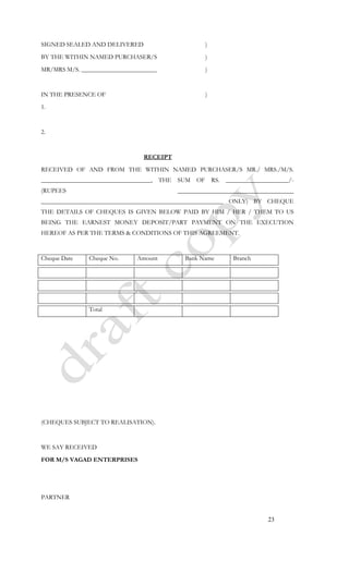 My flat draft agreement | PDF
