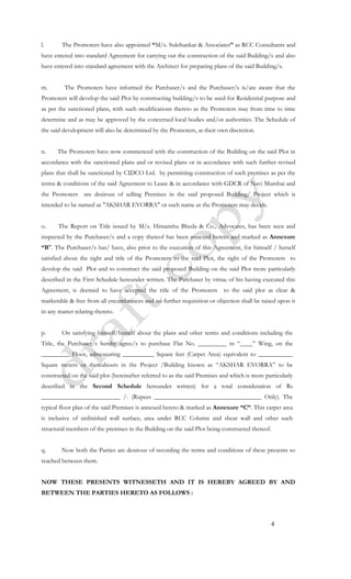 My flat draft agreement | PDF