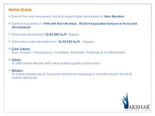 Akshar Developers Projects Presentation | PPT
