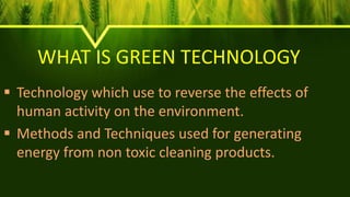 Green Technology | PPT