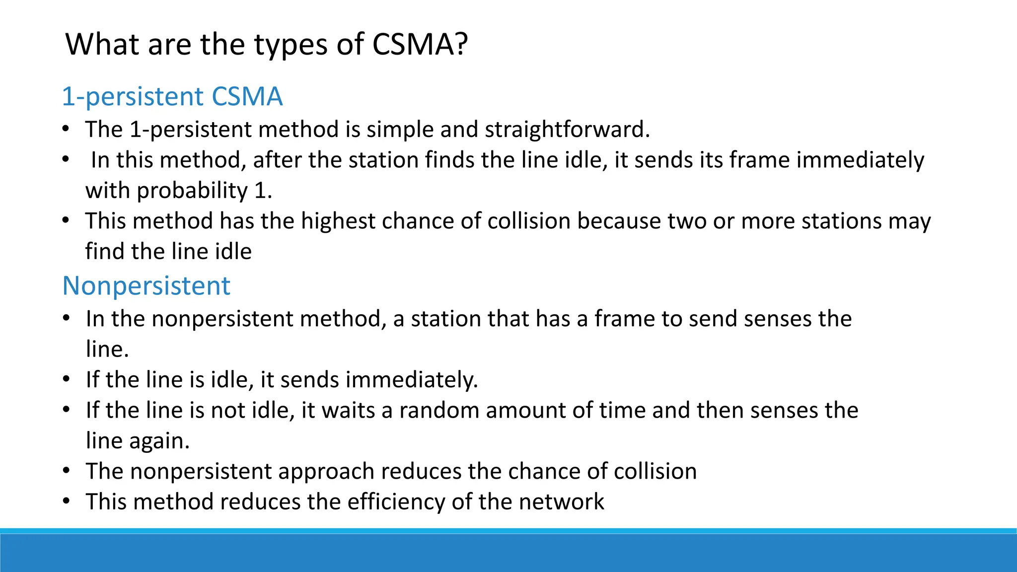 SLOTTED ALOHA and pure aloha are the category of aloha | PPTX