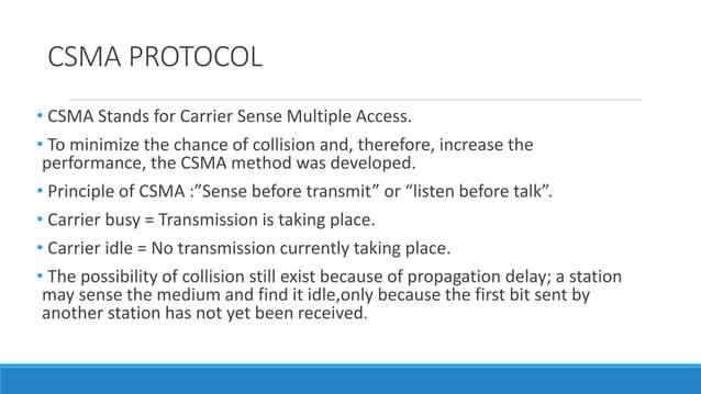 SLOTTED ALOHA and pure aloha are the category of aloha | PPTX