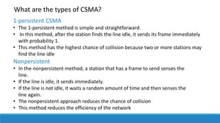SLOTTED ALOHA and pure aloha are the category of aloha | PPTX