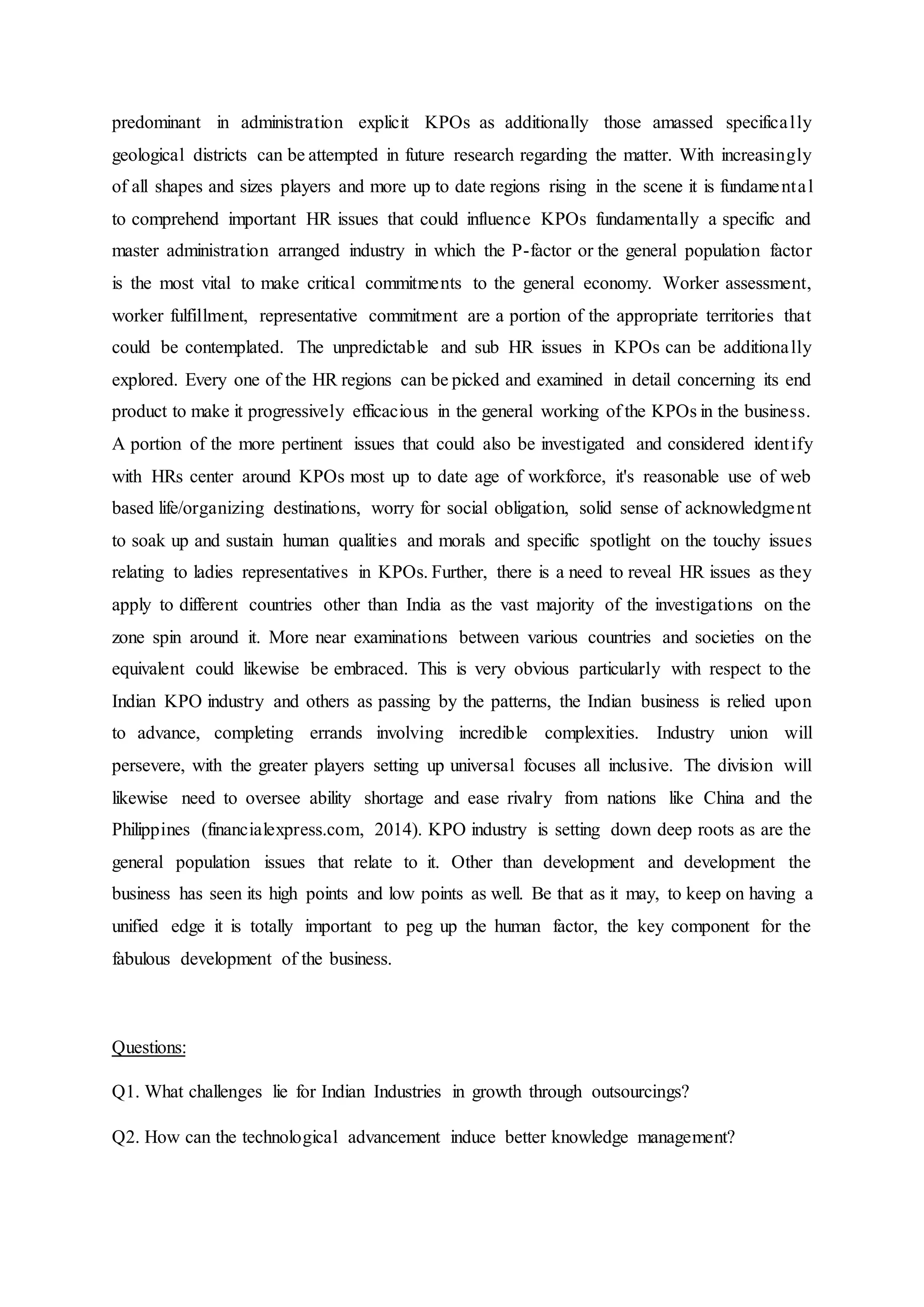 Akshat Goyal's Case Study on DIMENSIONS IN KNOWLEDGE PROCESS ...