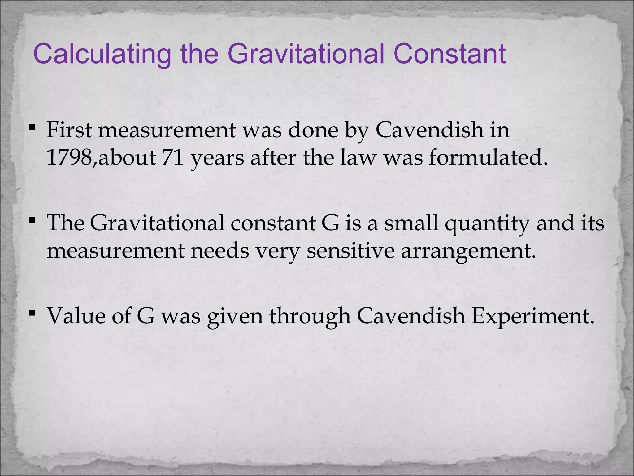 Newton's Law of Universal Gravitation | PPT